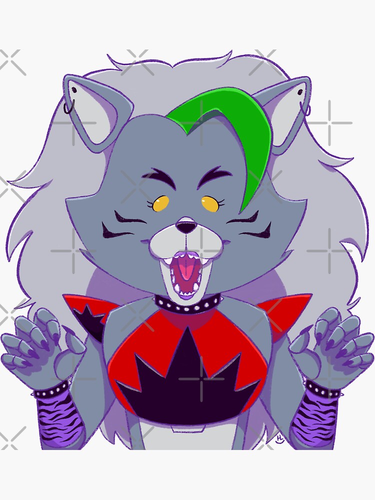 "FNAF - Roxy Wolf" Sticker for Sale by Lollamas | Redbubble