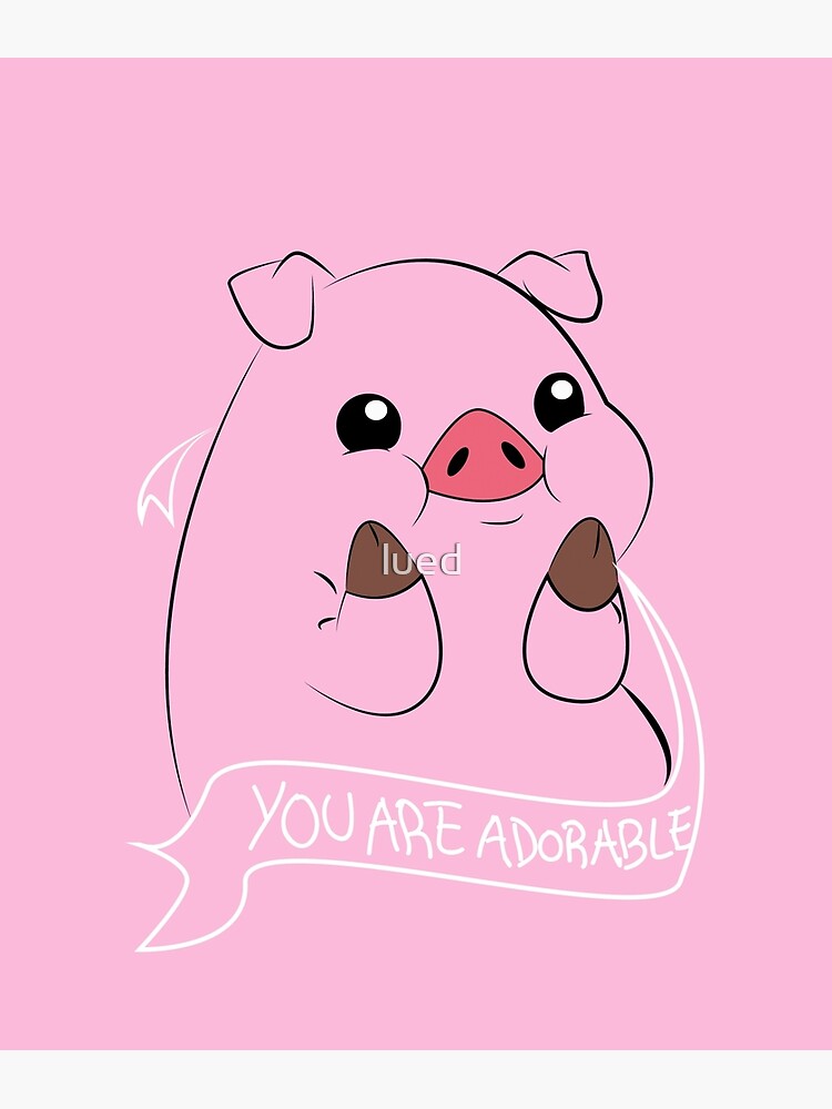 "waddles" Poster by lued | Redbubble