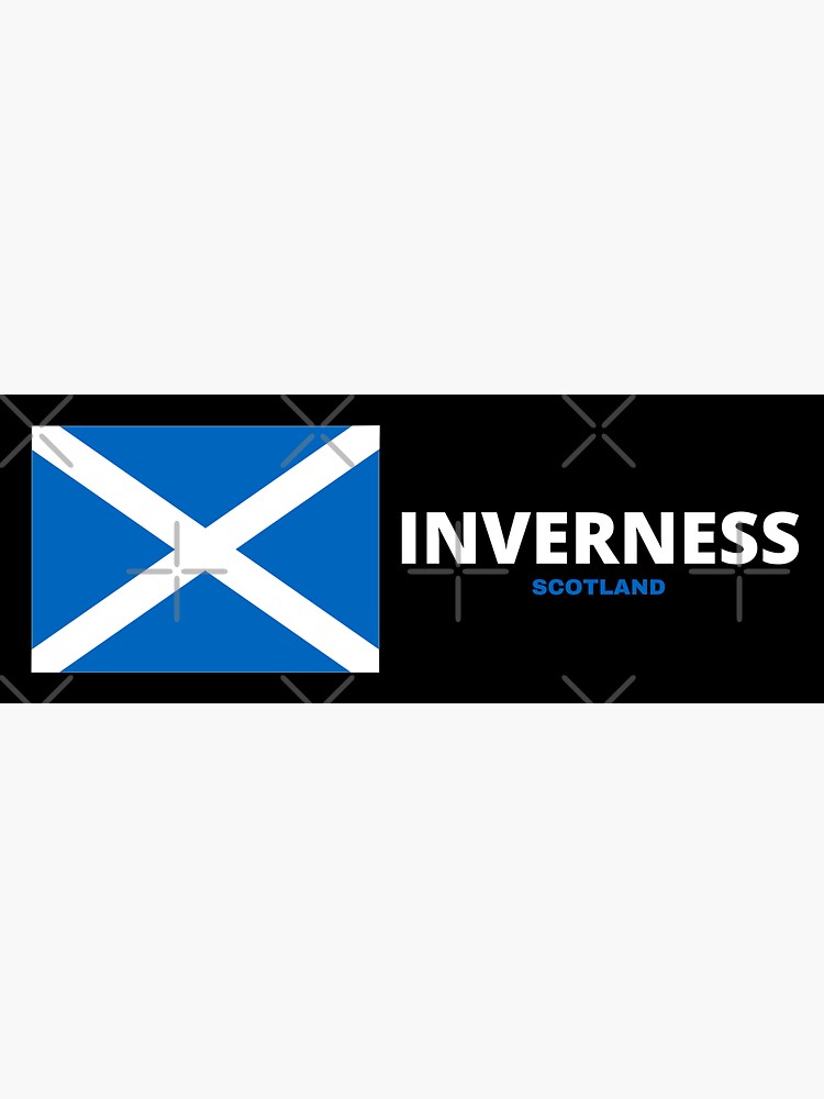 "Inverness City with Scottish Flag" Sticker for Sale by aybe7elf ...