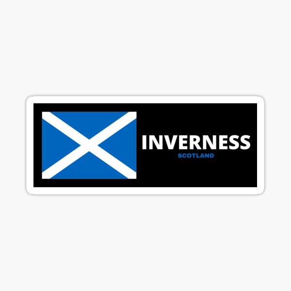 "Inverness City with Scottish Flag" Sticker for Sale by aybe7elf ...