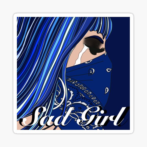 "Sad Girl" Sticker for Sale by LalaAlviso | Redbubble