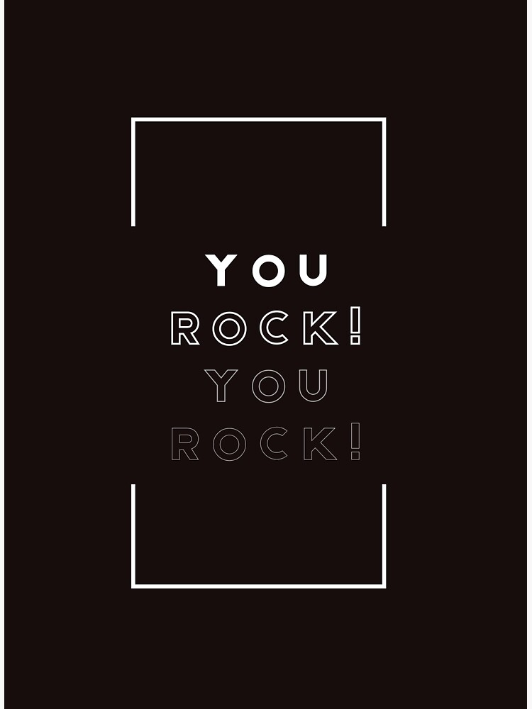 "YOU ROCK !" Sticker for Sale by Ken-Ten | Redbubble