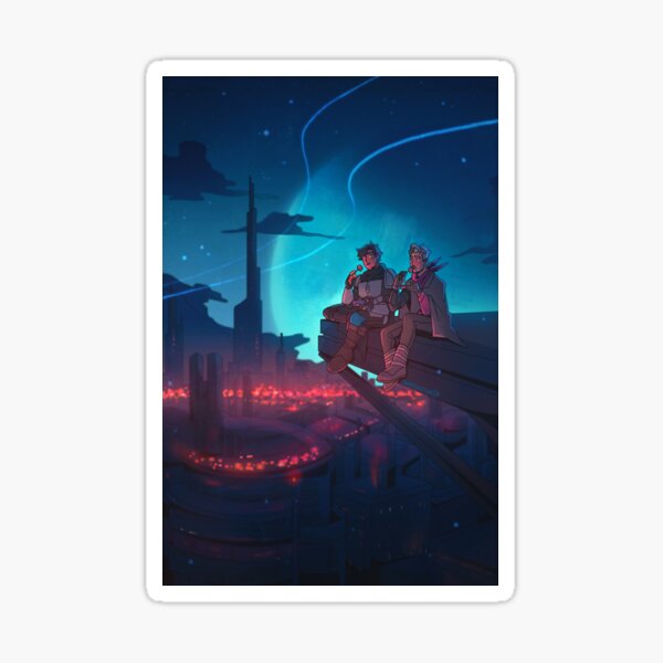 "hanging out :)" Sticker for Sale by sunfishstick | Redbubble