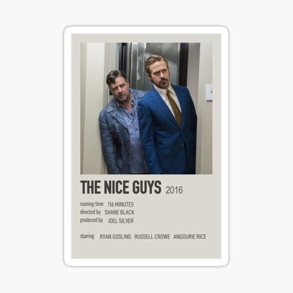 "The Nice Guys" Sticker for Sale by alyssapittari | Redbubble