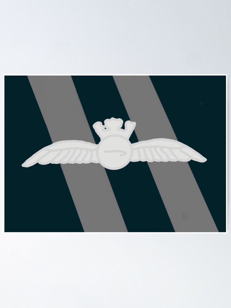 "First Officer - British Airlines pilot stripes and wings " Poster for ...