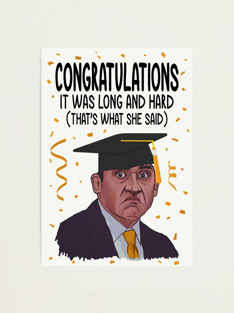 "Funny Congratulations, Funny Graduation, Michael Scott Graduation ...