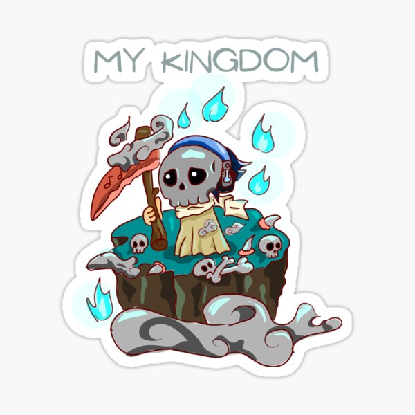 "MY KINGDOM." Sticker for Sale by CartoontStore | Redbubble