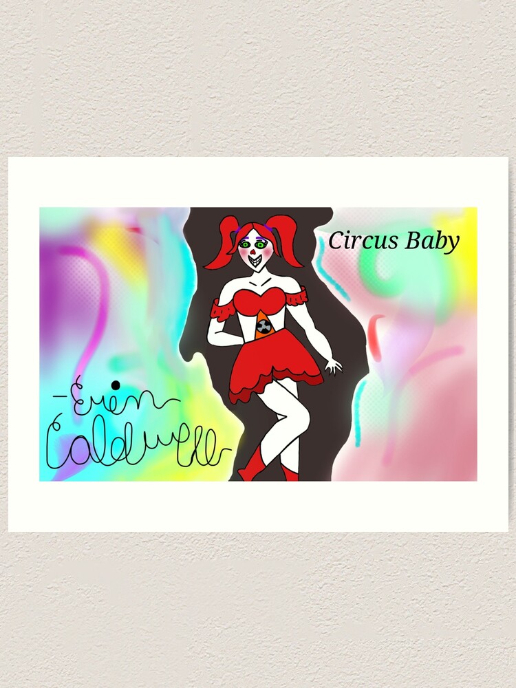 "Circus Baby Fan Art" Art Print for Sale by girlinredrocks | Redbubble