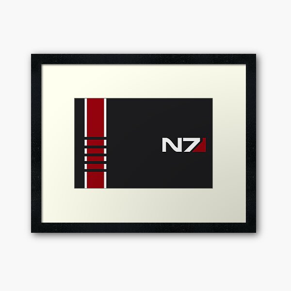 "Mass Effect - N7 Stripe" Framed Art Print for Sale by DanThyMan26 ...