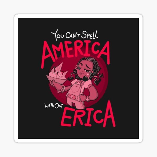 "Erica America" Sticker for Sale by sundar-misra | Redbubble