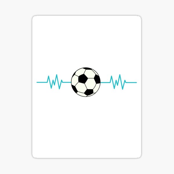 "Football soccer pulse" Sticker for Sale by SDWshopdesign | Redbubble