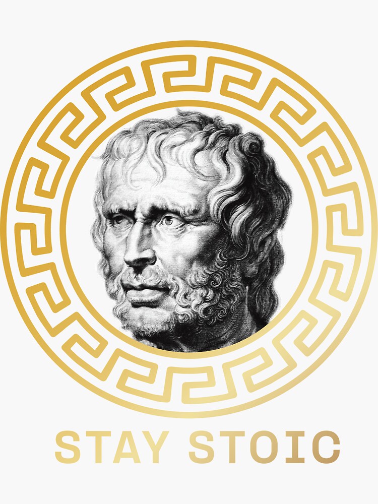 "STAY STOIC" Sticker for Sale by TheWiseStore | Redbubble