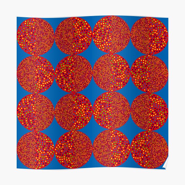 "Pointillism Circles Colors" Poster for Sale by john-ess | Redbubble