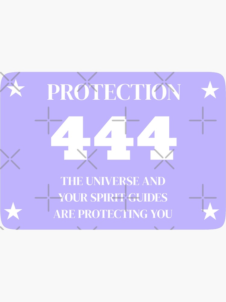 "angel number 444 protection" Sticker for Sale by venusbyliv | Redbubble