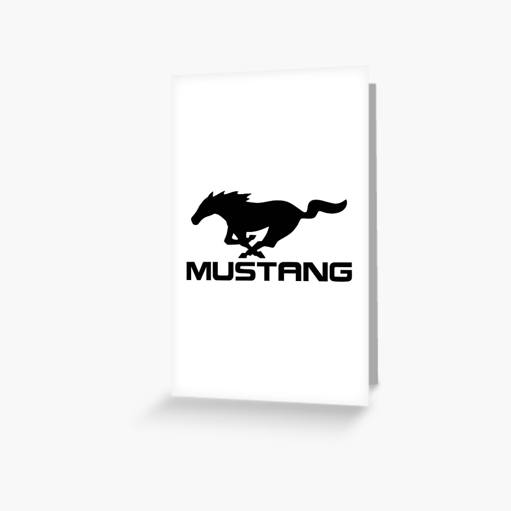 "Ford Mustang Logo" Greeting Card for Sale by ModernDemand | Redbubble