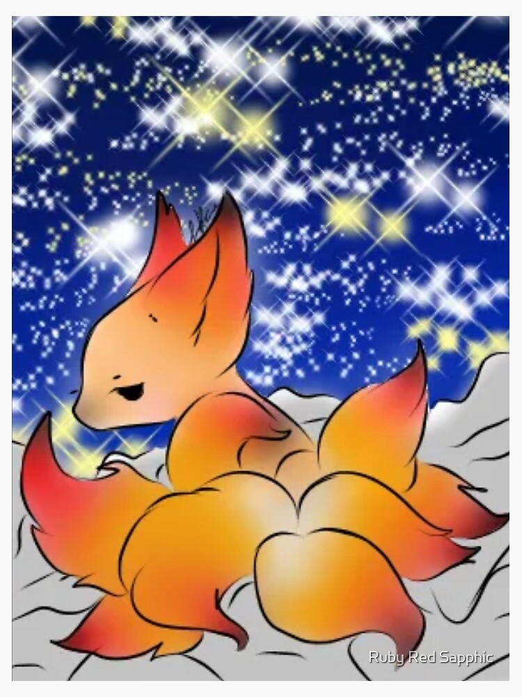 "9 tails " Sticker for Sale by potatopeels673 | Redbubble