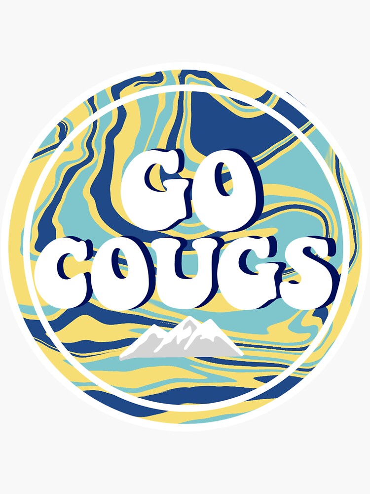 "Go Cougs Sticker" Sticker for Sale by katiemod | Redbubble