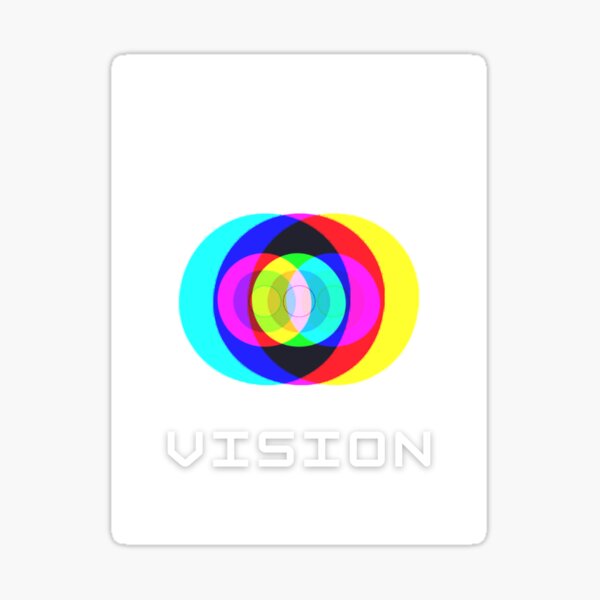 "The Vision " Sticker for Sale by Crosyy | Redbubble