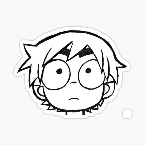 "Scott pilgrim face sticker" Sticker for Sale by rosstopher6294 | Redbubble