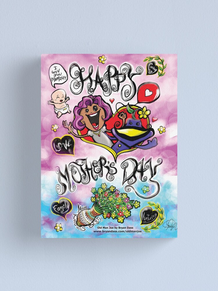 Lienzo «¡Feliz Día de la Madre con Mumzie y Munzie de Old Man Joe! El ...