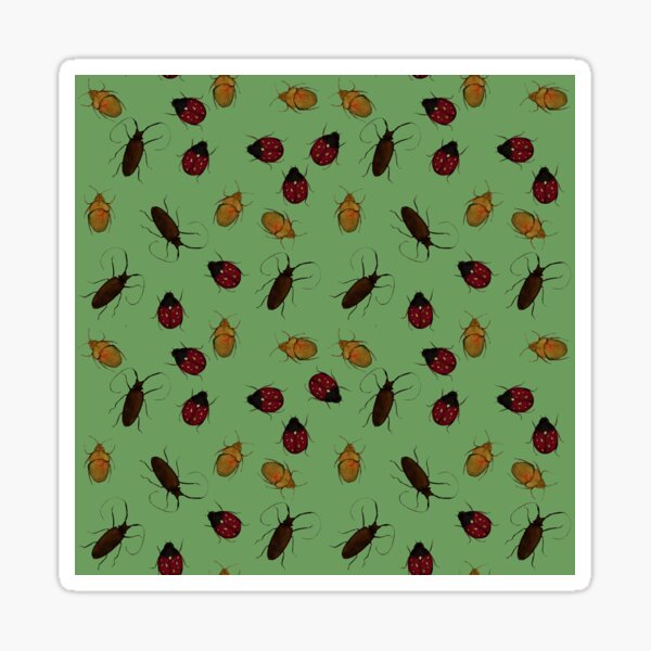 "Crawling little bugs " Sticker for Sale by BBArtStudio | Redbubble