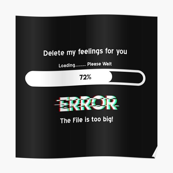 "design Error " Poster for Sale by Simplejob | Redbubble
