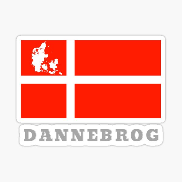 "Dannebrog" Sticker for Sale by Dan1970 | Redbubble
