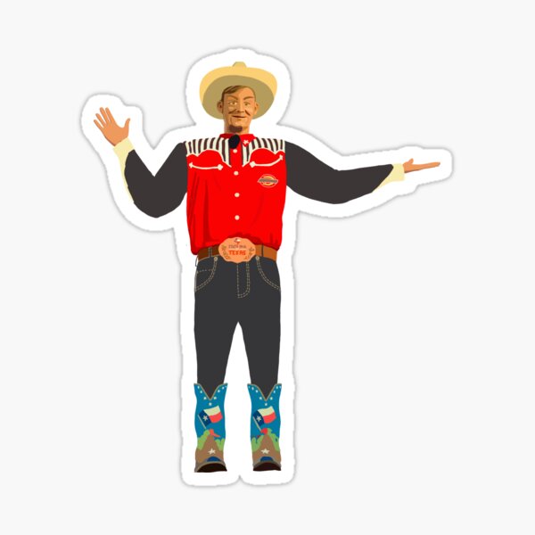 "Texas state fair big Tex " Sticker for Sale by palmwooddesigns | Redbubble