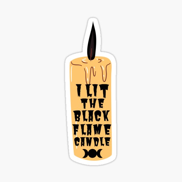 "Black Flame" Sticker for Sale by tarenaco | Redbubble