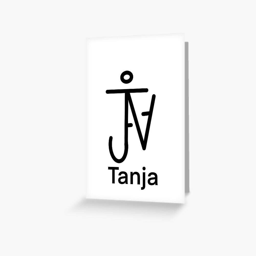 "Tanya name logo" Greeting Card for Sale by Dream4shirts | Redbubble