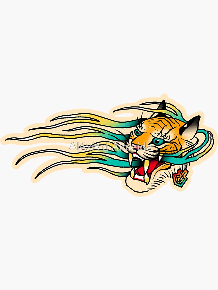"FIRE TIGER | Fire Breathing tiger | Modern traditional tattoo style ...