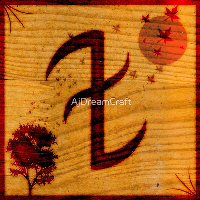 "Wood Burn Series: Block Rune" by AjDreamCraft | Redbubble