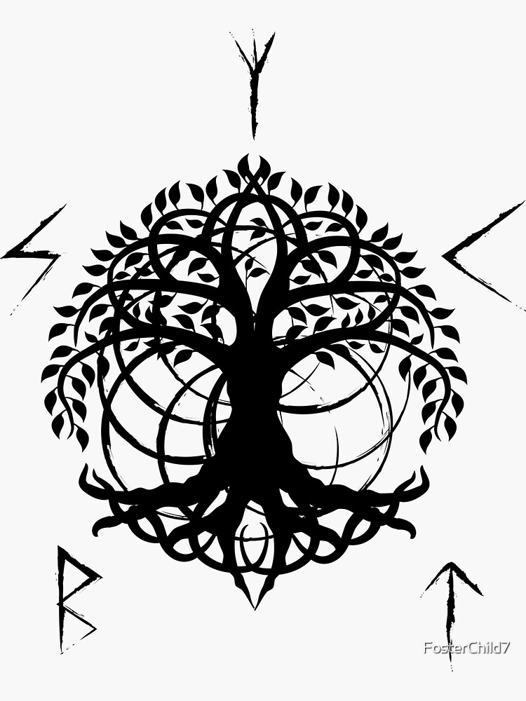 "Yggdrasil | Runes (Variant I)" Sticker for Sale by FosterChild7 ...