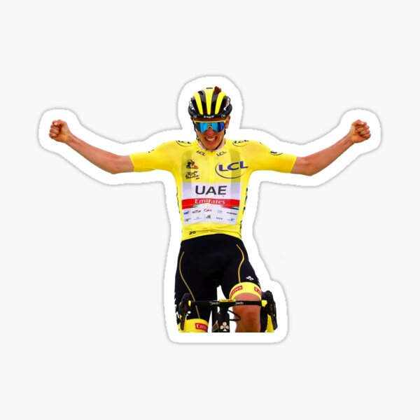 "Tadej Pogacar 2022 yellow jersey TDF 2022" Sticker for Sale by ...
