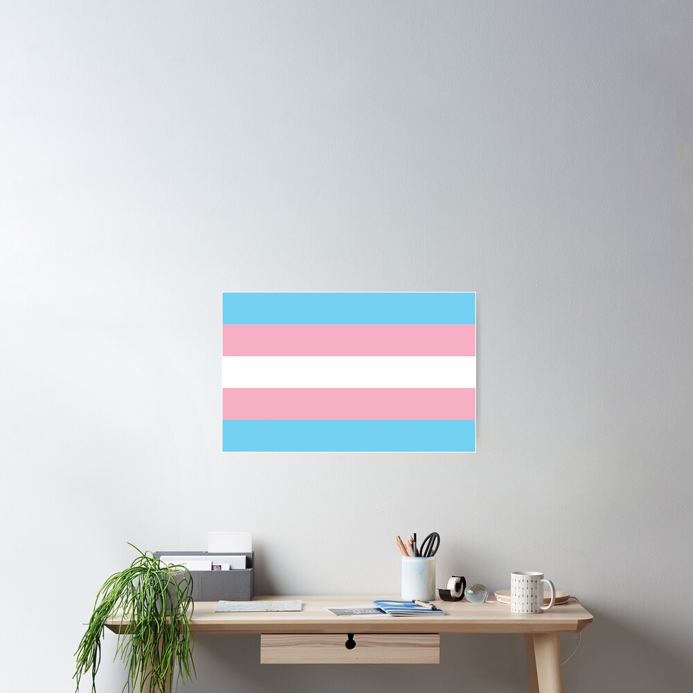 "LGBTQIA+ Pride Transgender flag, transgender support" Poster for Sale ...