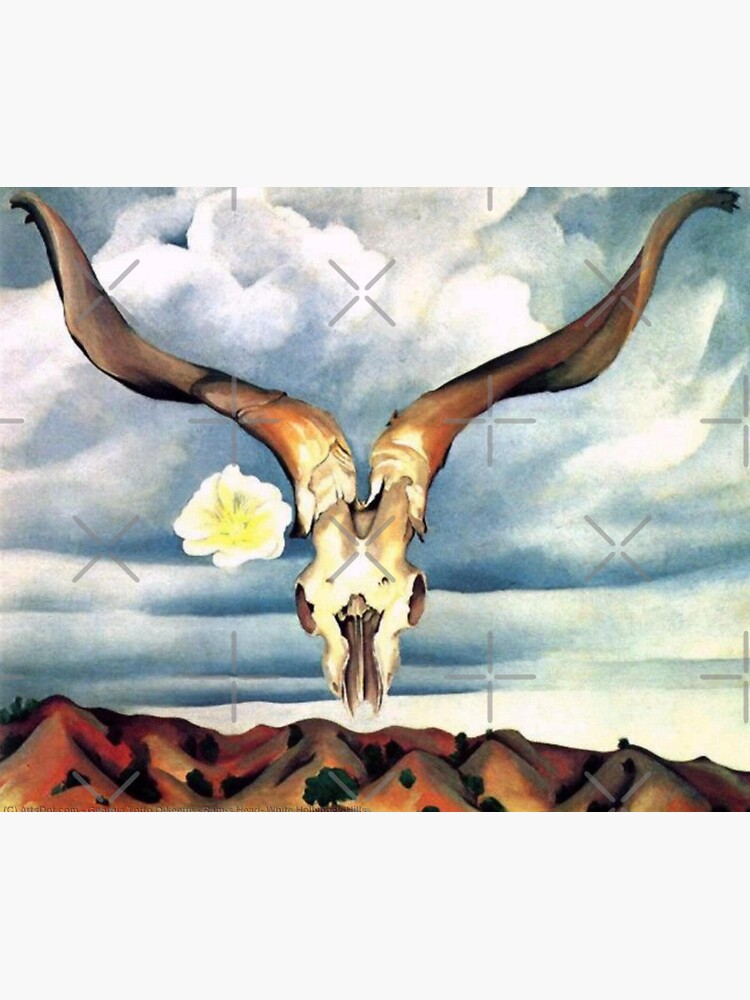 "Lake george barns art by georgia O'keeffe classic painting " Sticker ...