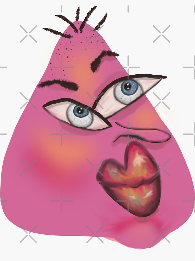 "Purple Abstract Blob Head" Sticker for Sale by YesArtStudios | Redbubble