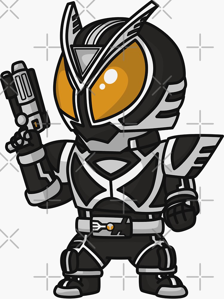 "Kamen Rider Delta Chibi-Stil Kawaii" Sticker von mattzwug-draws ...