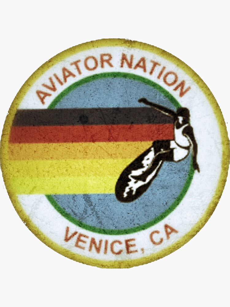 "Vintage AV Preppy Aesthetic Aviator Nation Sticker" Sticker for Sale ...