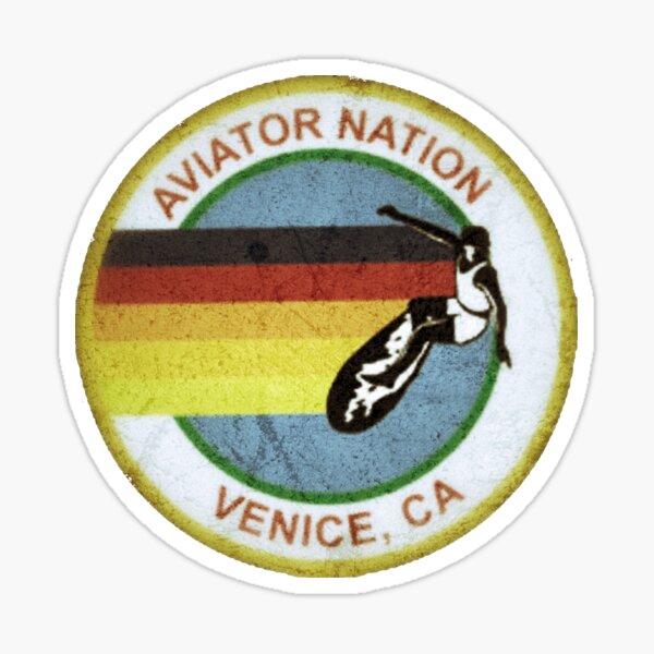 "Vintage AV Preppy Aesthetic Aviator Nation Sticker" Sticker for Sale ...