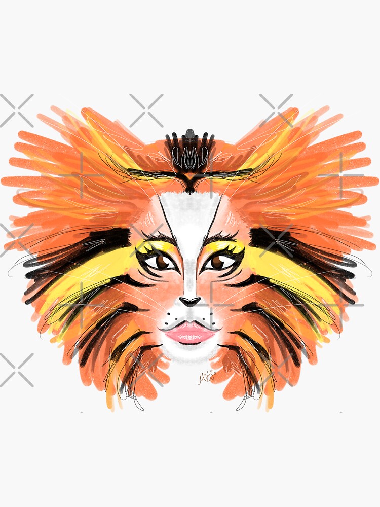 "Anxiety Cat" Sticker for Sale by BroCosplays | Redbubble