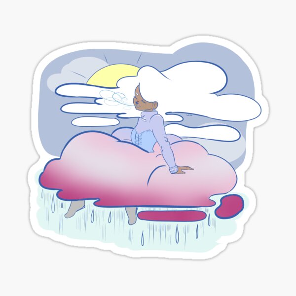 "Chibi Cloud " Sticker for Sale by LeeGSilentArts | Redbubble