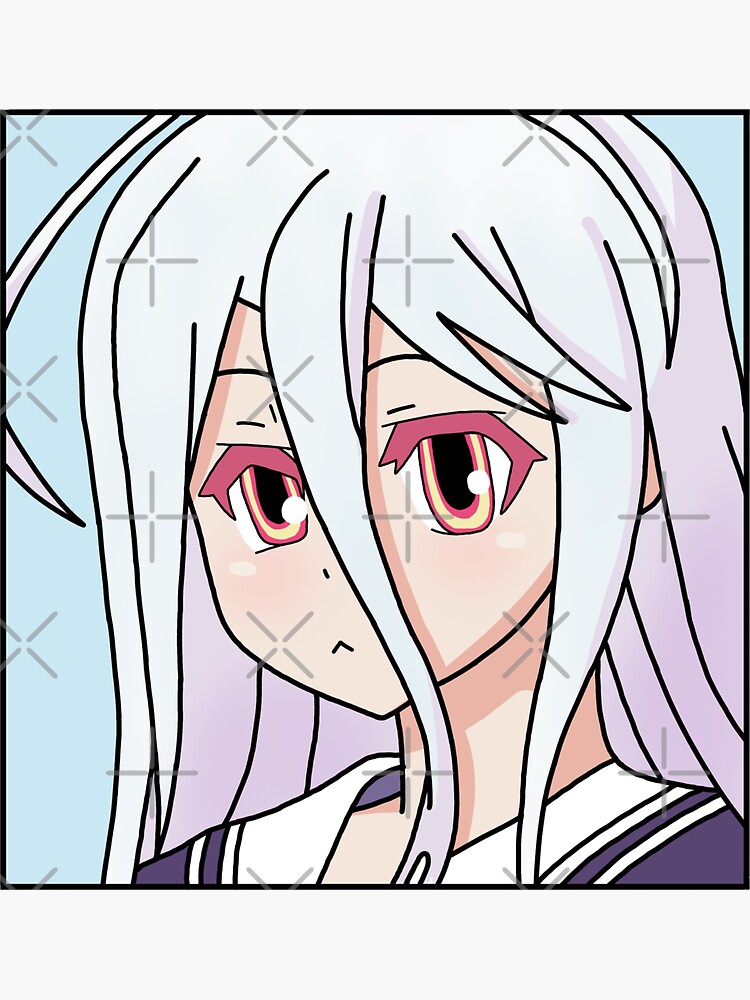 "Shiro NGNL" Sticker for Sale by BooTheOnionRing | Redbubble
