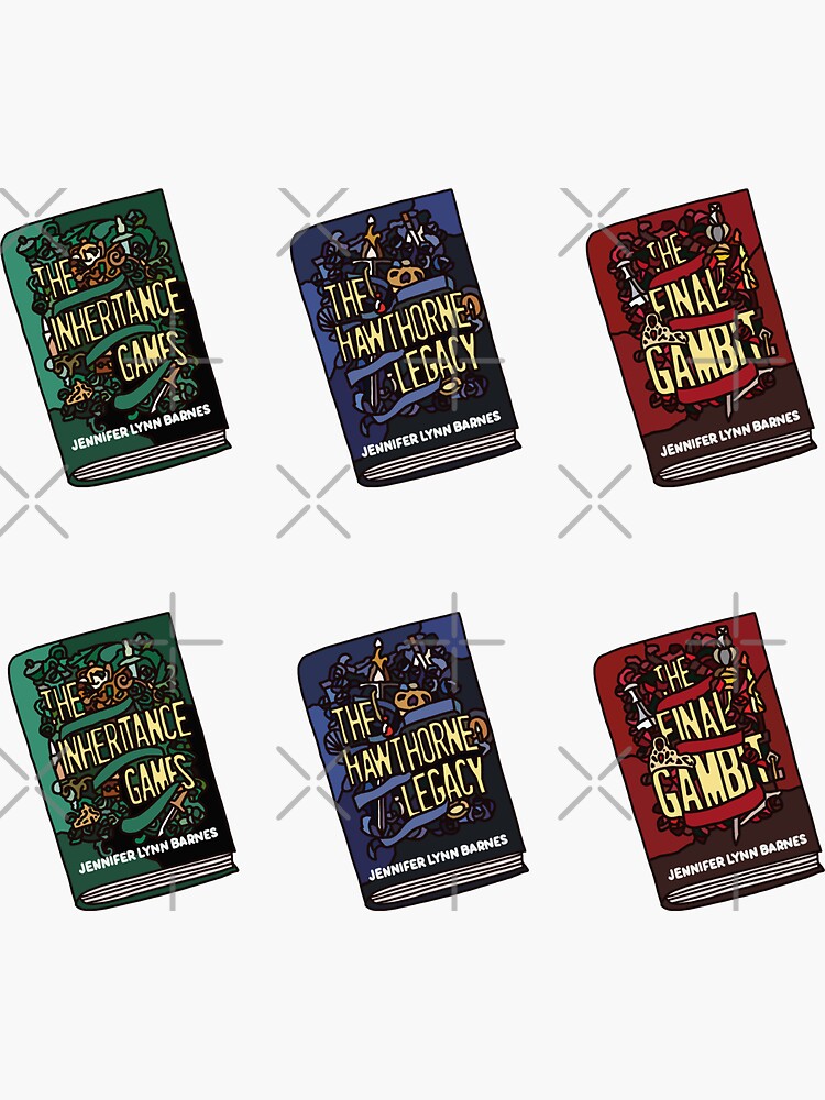 "The inheritance games books" Sticker for Sale by lalashellsArt | Redbubble