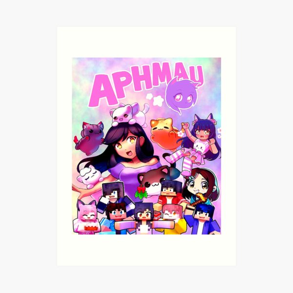 "Cute-Youtuber-Girl-Beautiiful-"|{};Aphmau:"{]" Art Print for Sale by ...