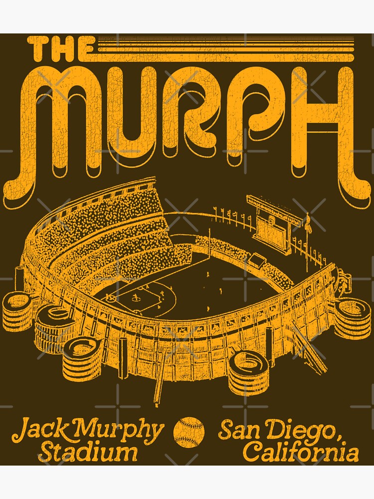 "Jack Murphy Stadium 'The Murph' Retro Defunct Baseball" Sticker for ...