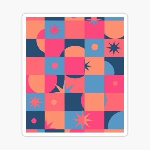 "Pink Pattern" Sticker for Sale by Mandippi | Redbubble