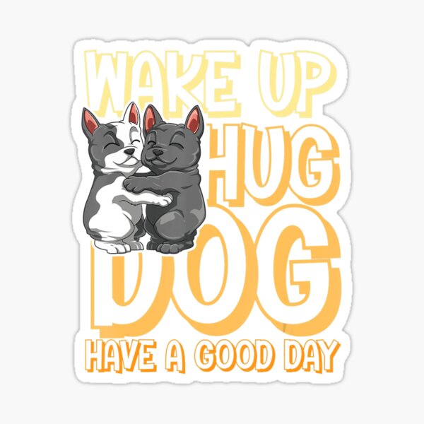 Pegatina «Abrazo de perro para un amante de los perros y dueño de un ...