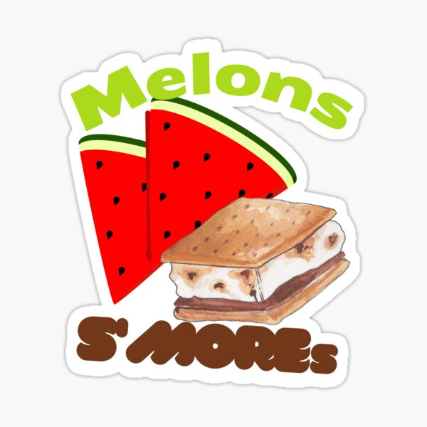 "Melons Smores | Millions More | Food pun" Sticker for Sale by pod-plus ...