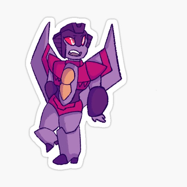"Starscream Chibi" Sticker for Sale by alchemistagenda | Redbubble